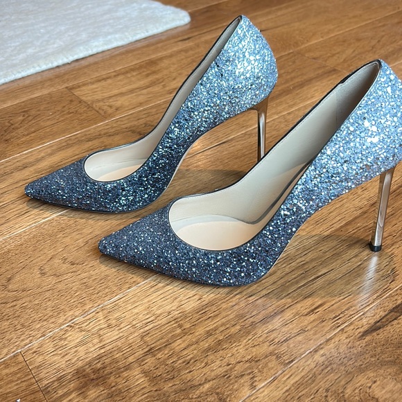 Jimmy Choo | Shoes | Jimmy Choo Romy Ombr Glitter Heals | Poshmark